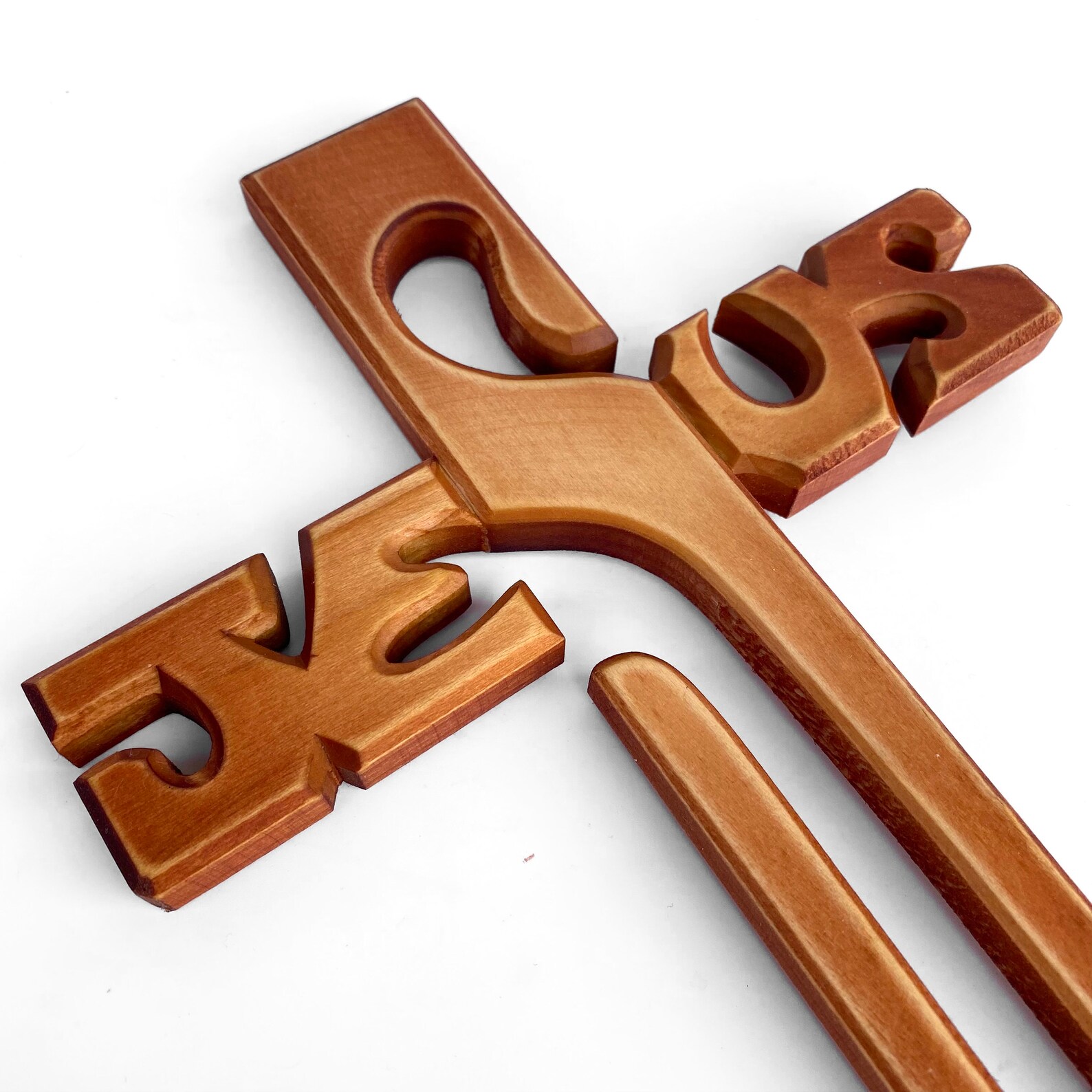 Hand Carved Cross Jesus Wood Sign Wood Religious Cross - Etsy