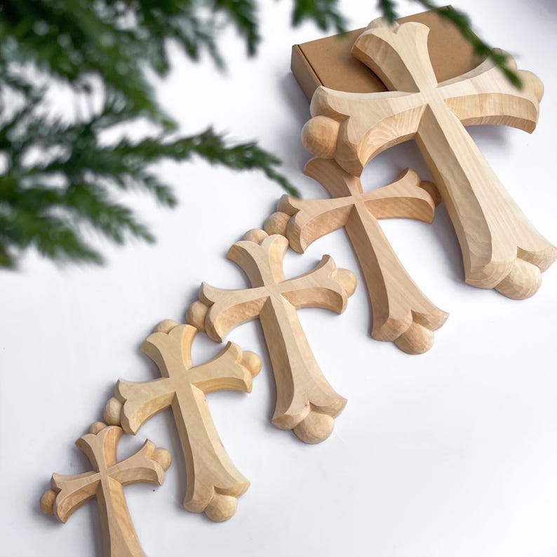 Modern Wooden Cross Wall, Hanging Crucifix Kids Room Decor, Christian ...