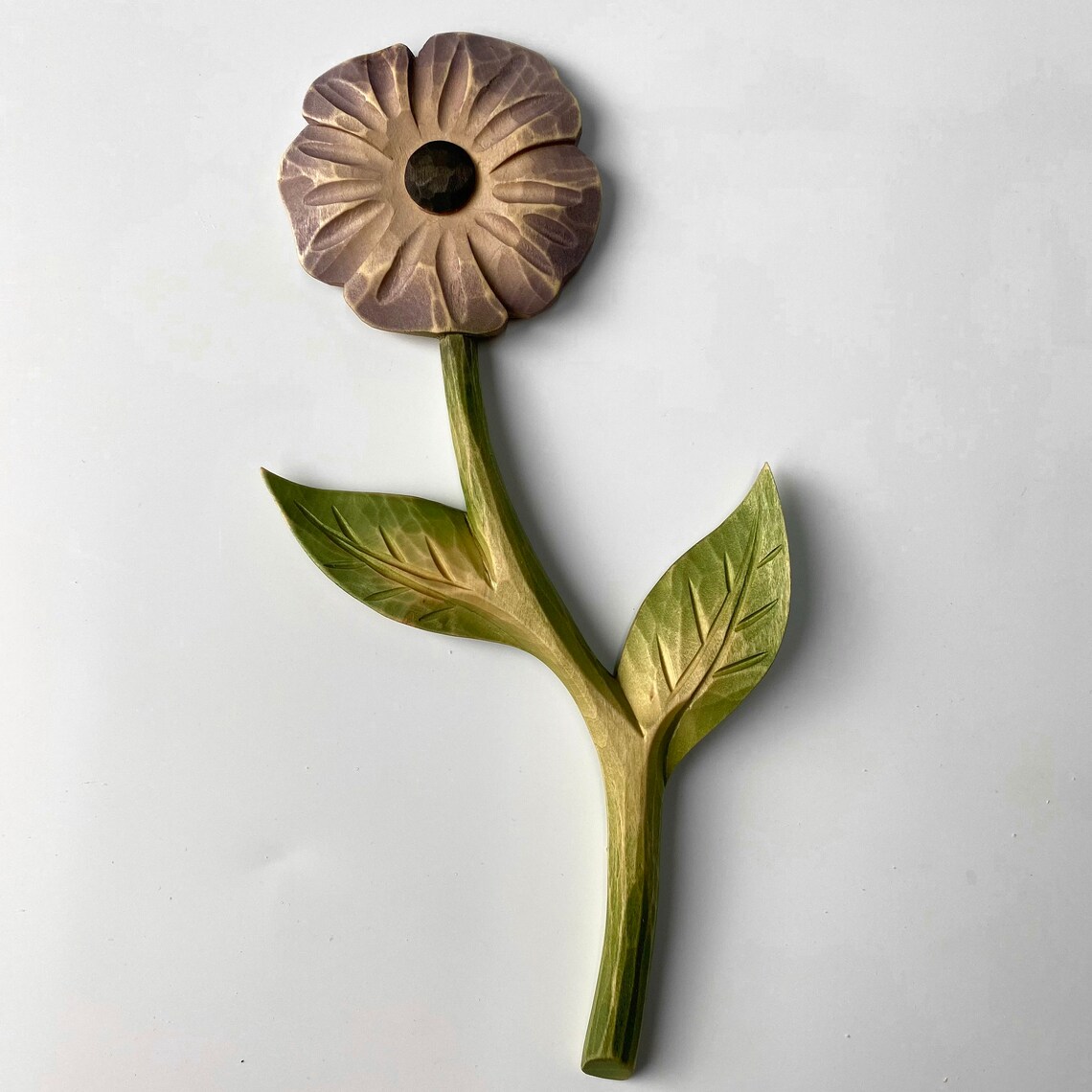 Large Wooden Flowers Wooden Carved Flower Wood Flower 3d - Etsy