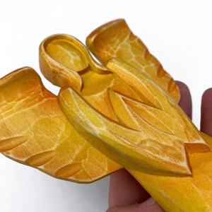 Wood Wall Angel, Carved Angel, Farmhouse Angel, Wood Angel Wall Decor ...