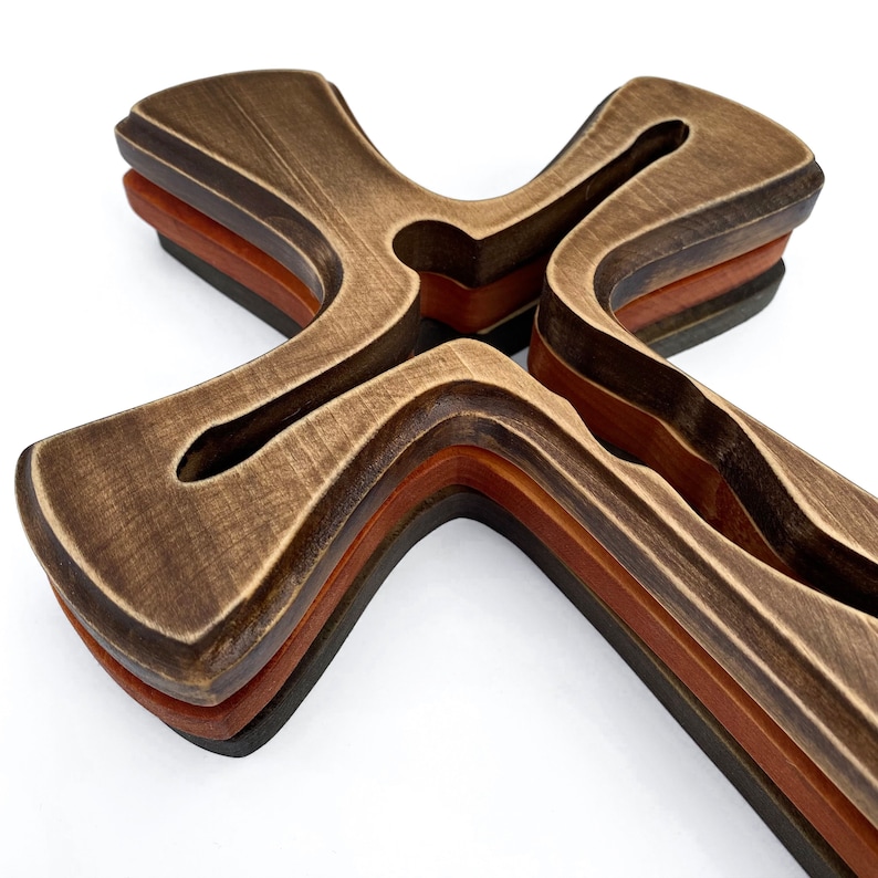 Carved Wood Cross Crucifix Wall Wooden Crucifix Hanging - Etsy