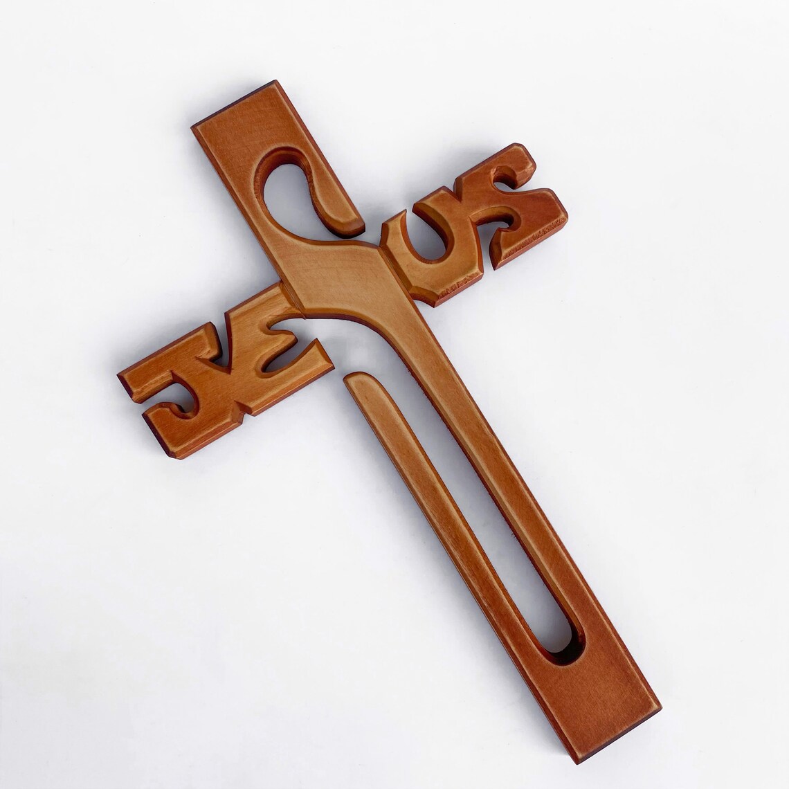 Hand Carved Cross Jesus Wood Sign Wood Religious Cross | Etsy