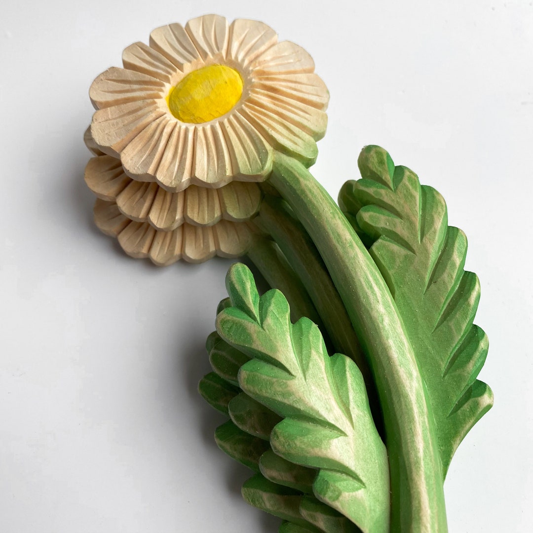 Wooden Daisy, Spring Wall Decoration, Carved Wall Art, Hanging Flowers ...