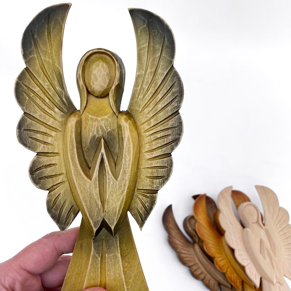 Wooden Angel - Etsy