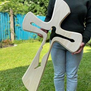 Extra Large Wooden Cross 28inch, Church Size Cross, Carved Cross, Wood ...