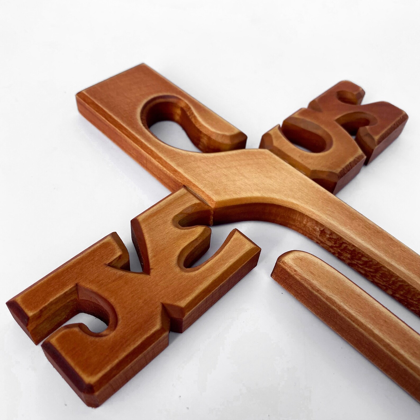 Hand Carved Cross Jesus Wood Sign Wood Religious Cross - Etsy