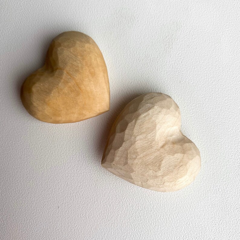 Small Wooden Hearts Heart Table Decor Wood Heart Ornament - Etsy