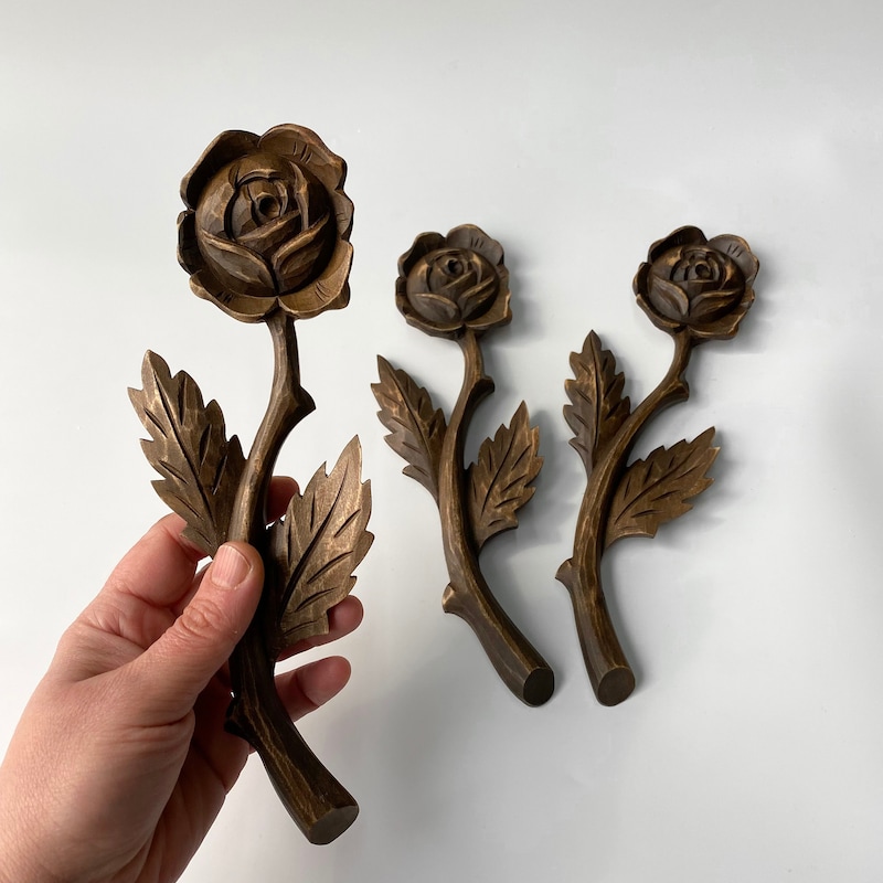Rustic Wood Rose Ornament - Etsy UK