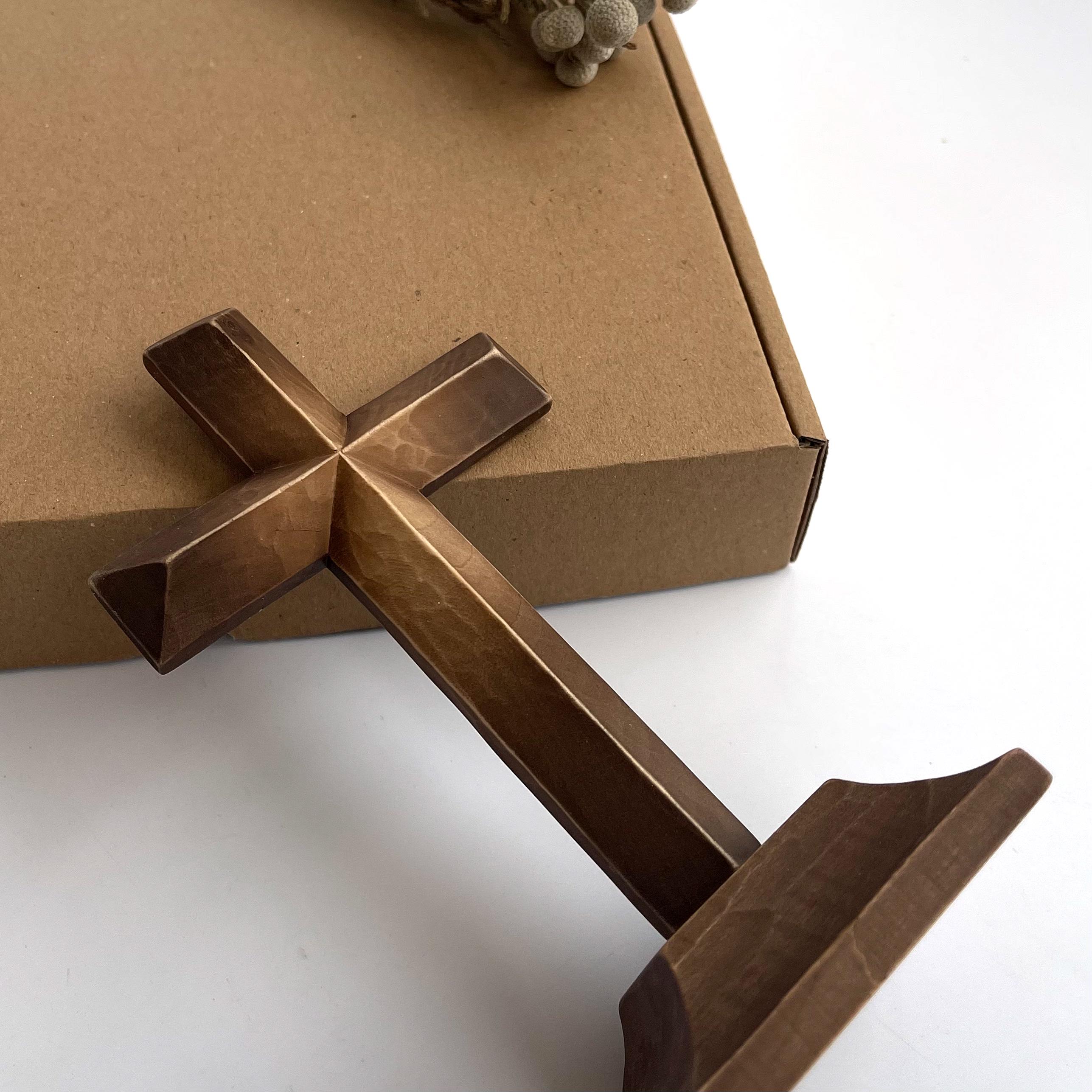 Freestanding Tabletop Wooden Crosses, Desktop Christian Small Altar ...