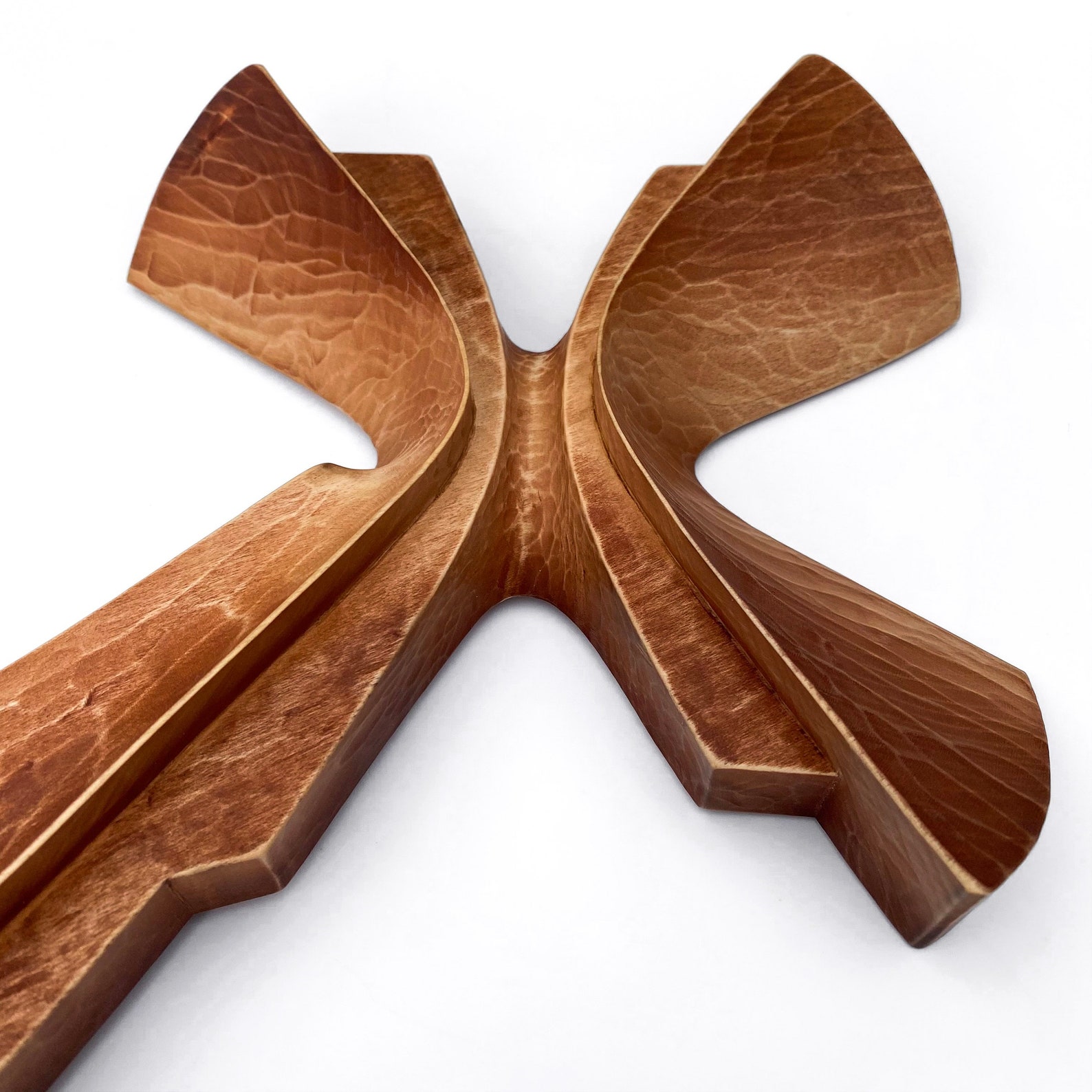 Wooden Crucifix Carved Wood Cross Crucifix Wall Cross - Etsy