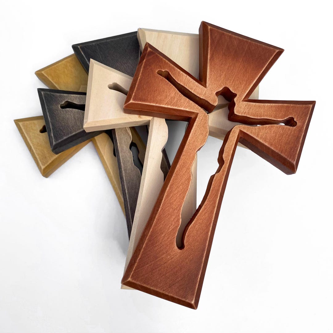Carved Crucifix Hanging, Decorative Crosses, Cross Door Hanger, Rustic ...