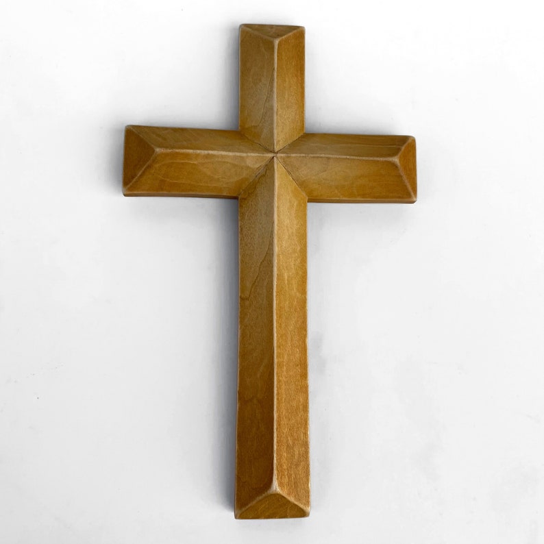 Wooden Carved Cross Primitive Wall Cross Small Wood Cross - Etsy