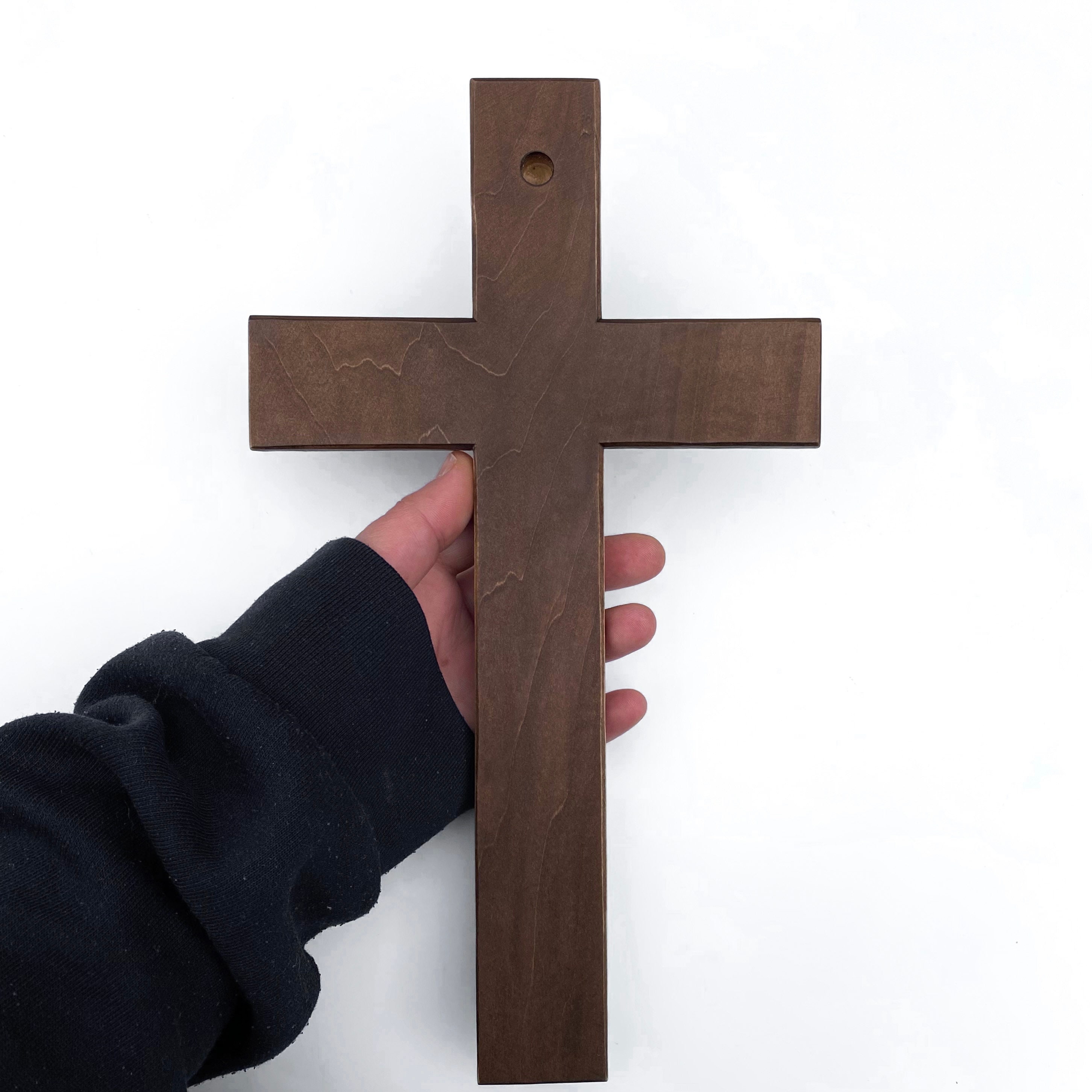 Wooden Simple Carved Cross for Home, Crucifix Wall Art, Handmade ...