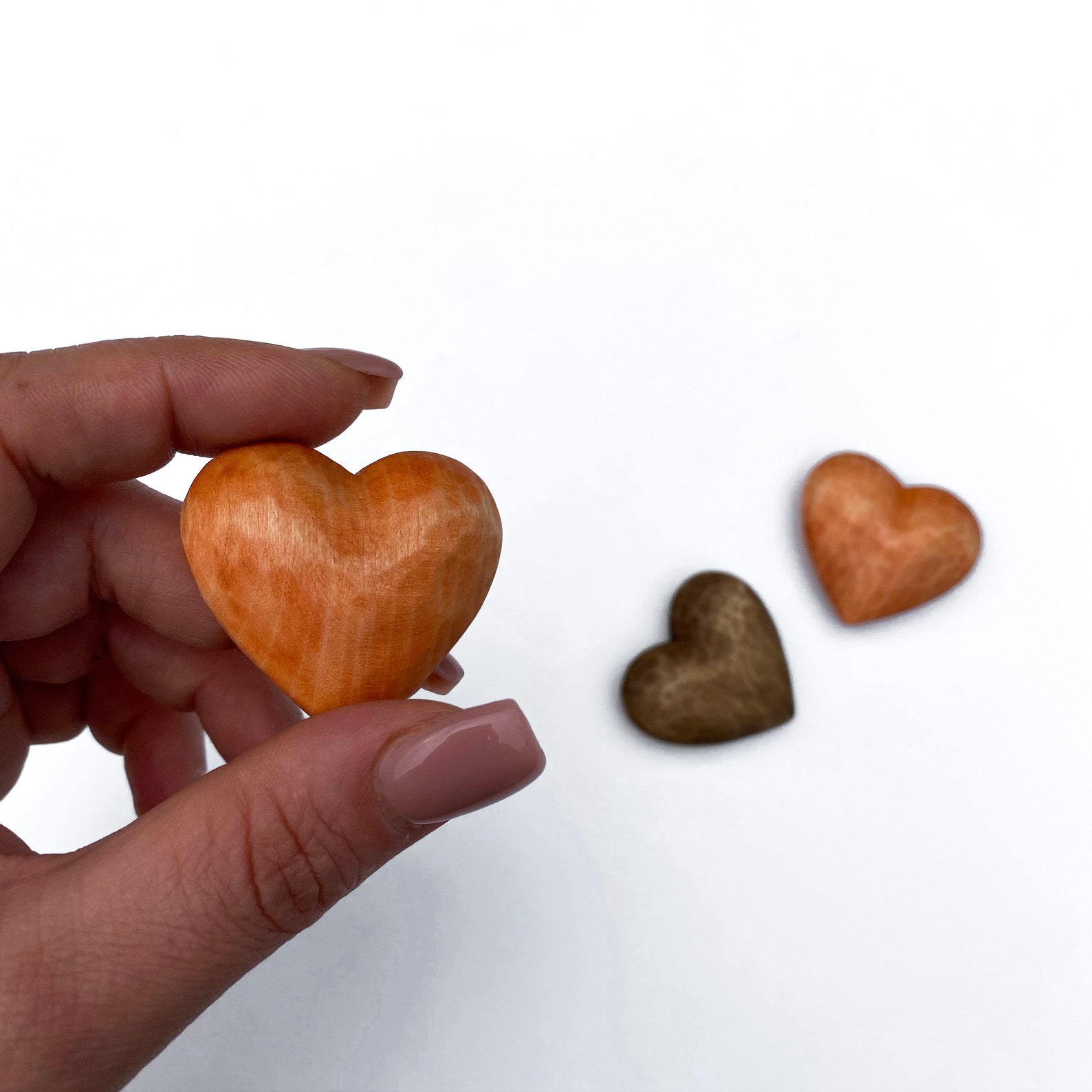 Small Wooden Hearts Heart Table Decor Wood Heart Ornament - Etsy