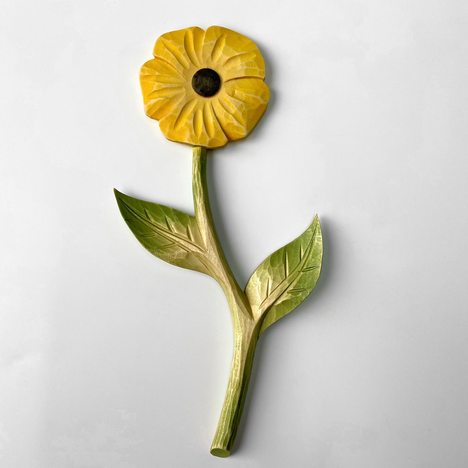 Large Wooden Flowers Wooden Carved Flower Wood Flower 3d - Etsy