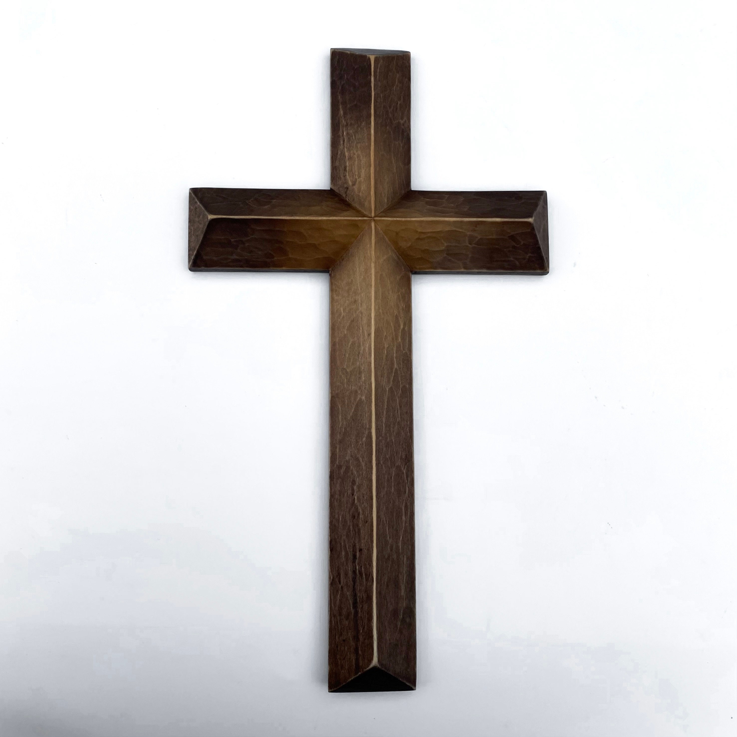 Wooden Simple Carved Cross for Home, Crucifix Wall Art, Handmade ...