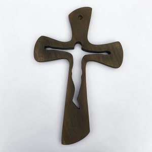 Carved Wood Cross Crucifix Wall Wooden Crucifix Hanging - Etsy