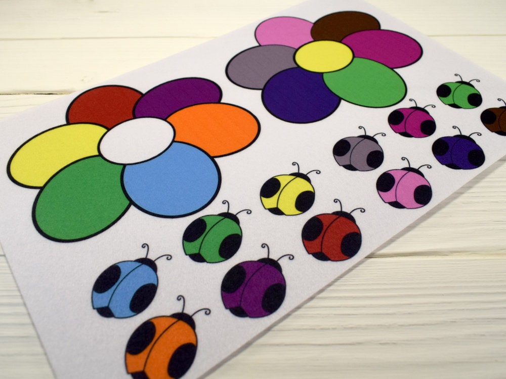 Felt Educational Game learn Colors - Etsy