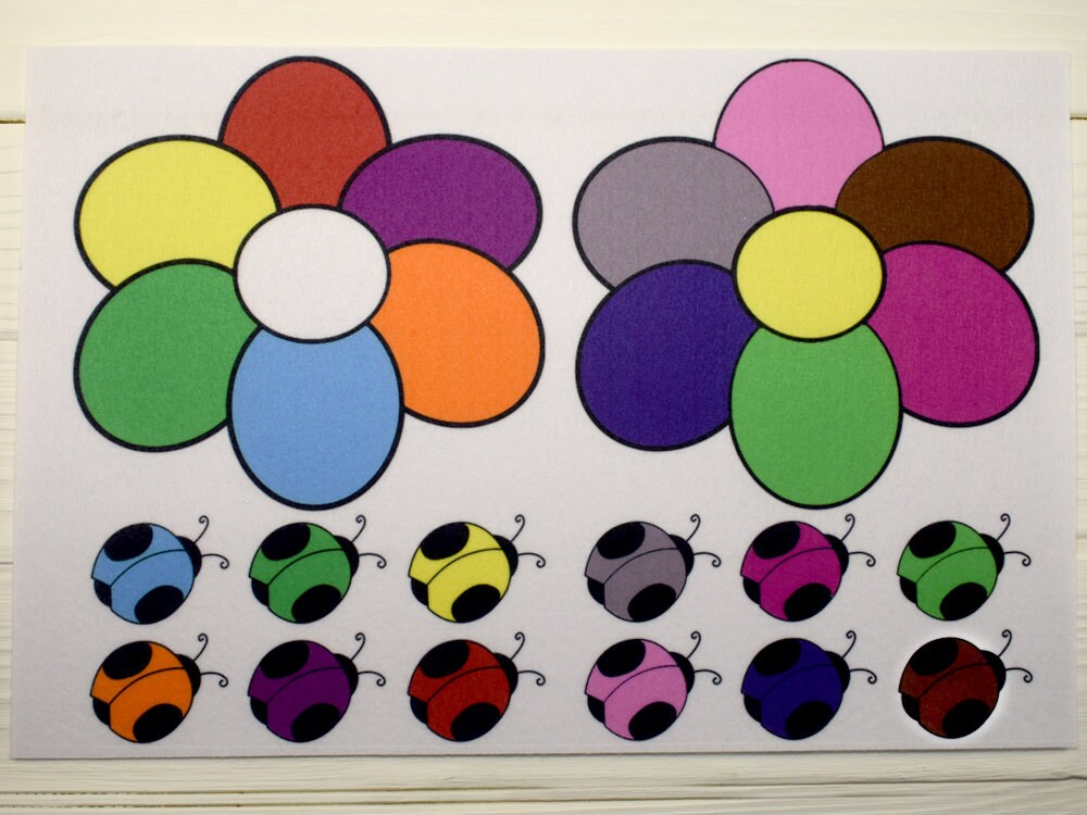 Felt Educational Game learn Colors - Etsy