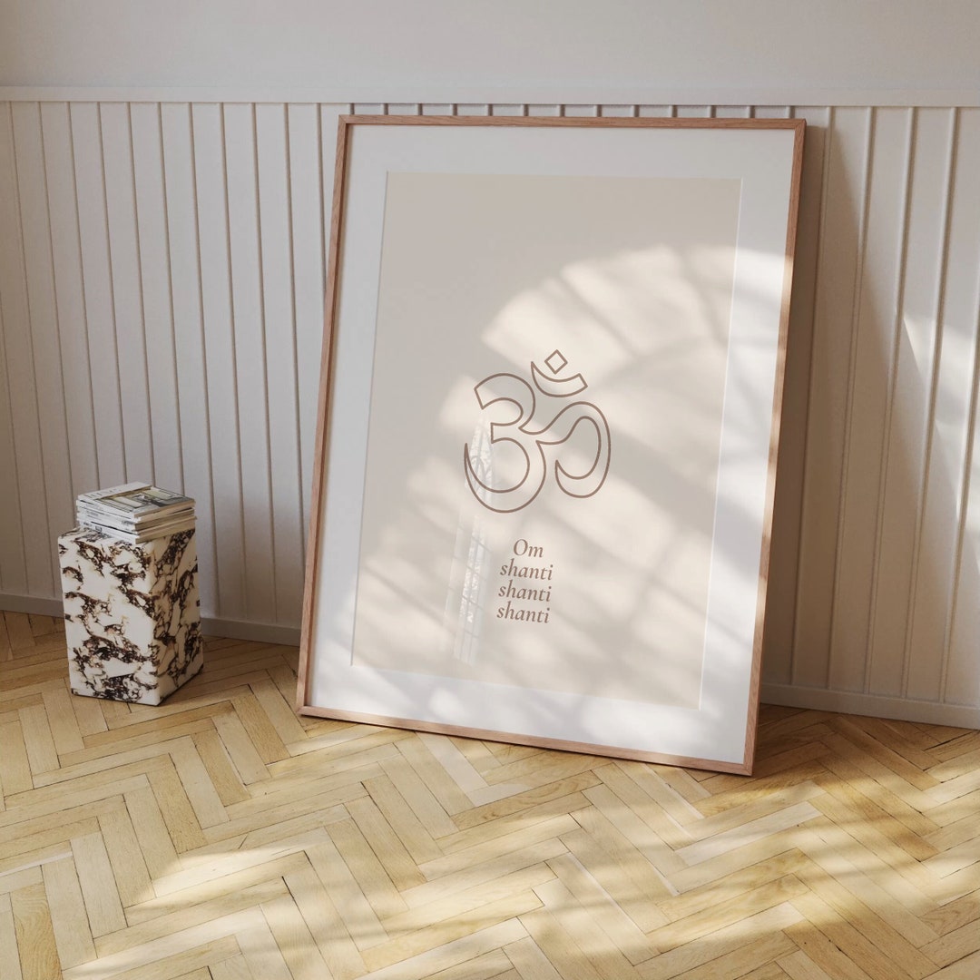 Yoga Poster, Spiritual Sayings, Meditation, Mantra, Om Shanti, Aum ...