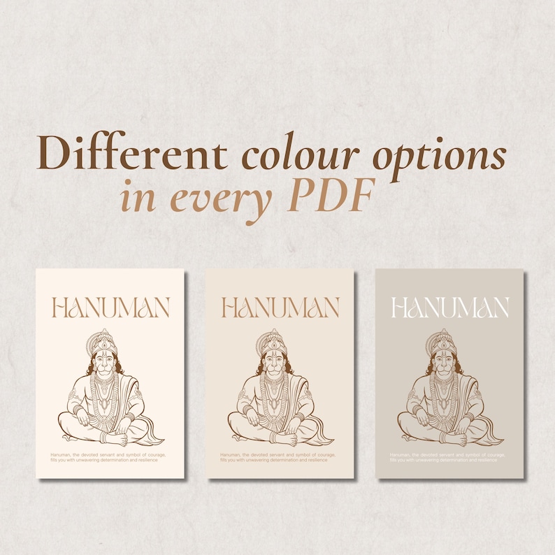 Hanuman Poster, Hindu Monkey God, Hinduism Illustration, Spiritual Art ...
