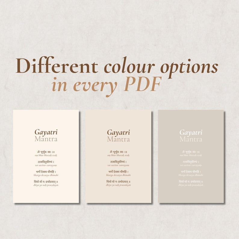 Gayatri Mantra Poster, Sanskrit Wall Art, Kirtan, Meditation, Yoga ...