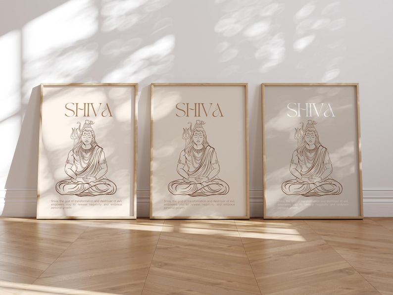 Hindu God Shiva Wall Art - Shiva Mantra - Yoga Poster (digital Download ...