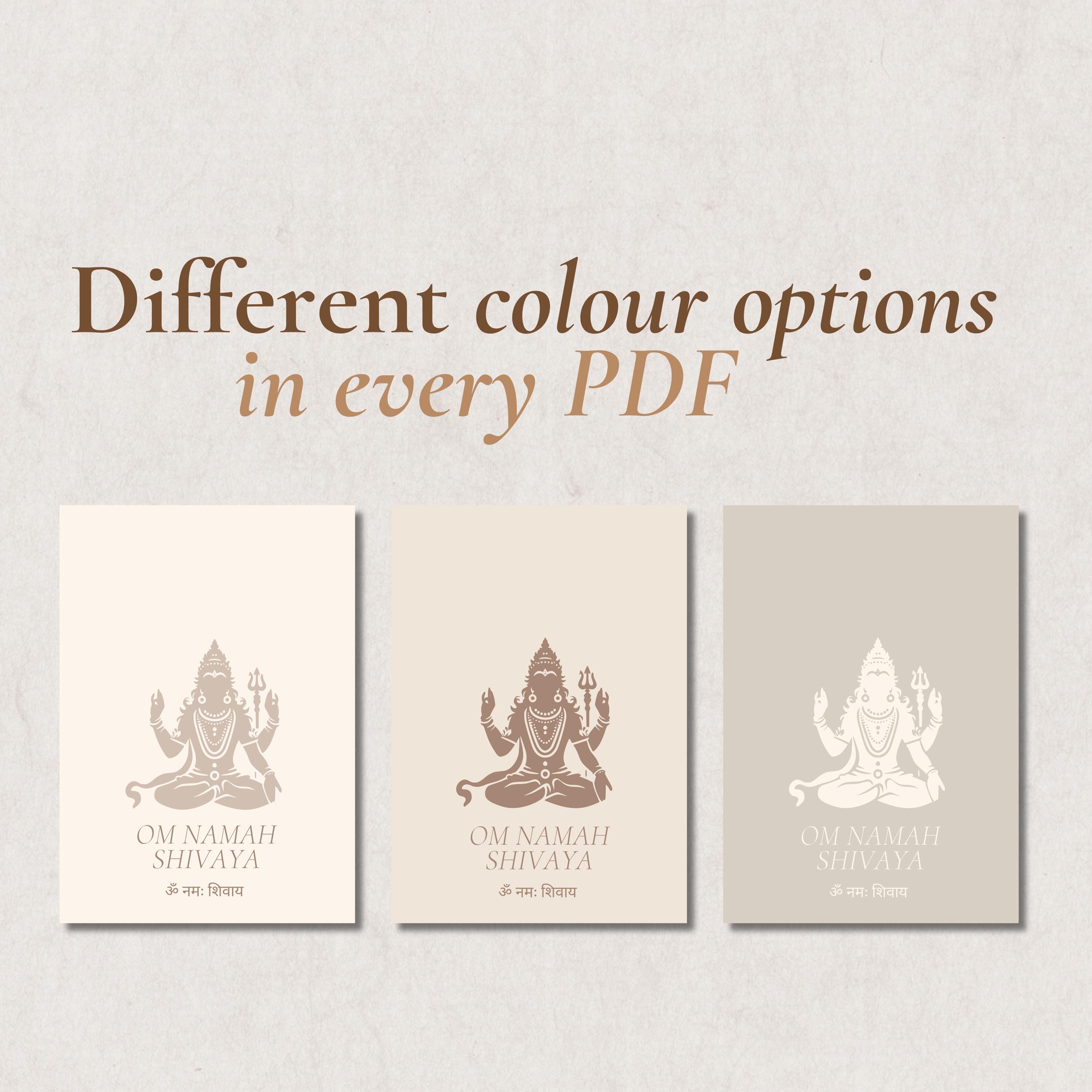 Om Namah Shivaya Poster, Hindu God Shiva, Wall Art, Sanskrit Mantra ...