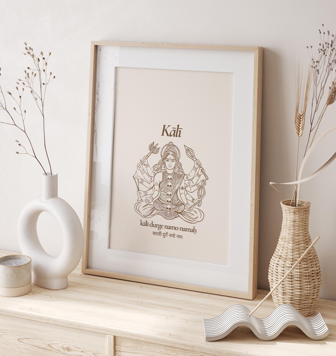 Goddess Kali Print - Yoga Poster - Mantra Wall Decor (digital Download ...