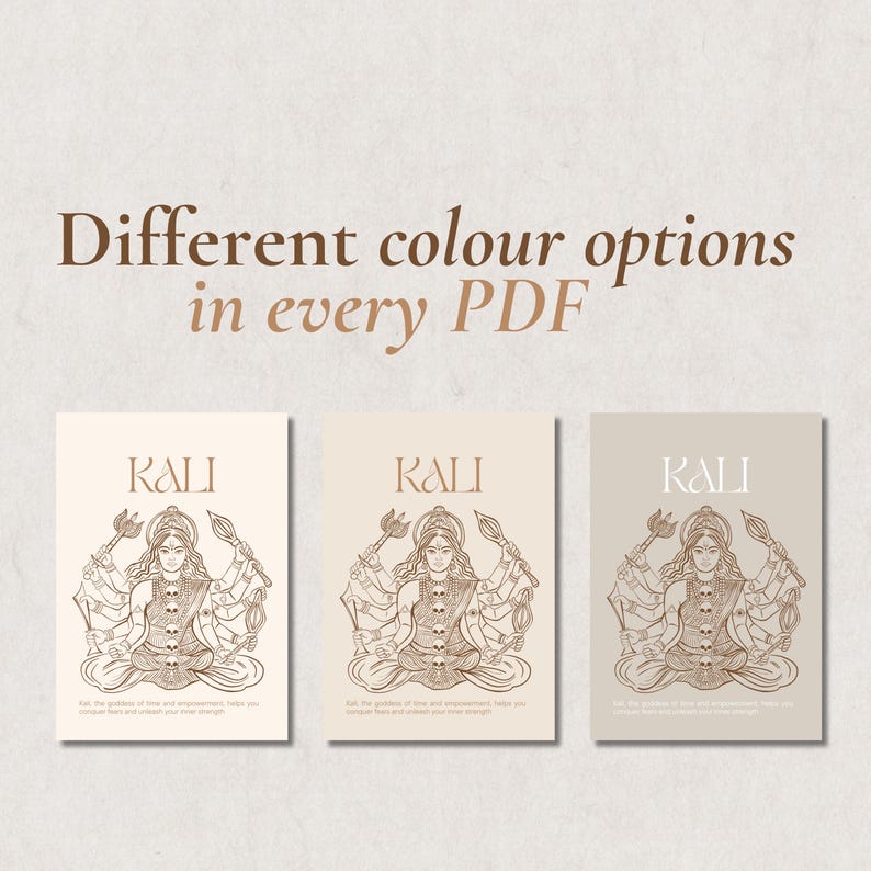 Goddess Kali Poster - Yoga Wall Art (digital Download) - Etsy