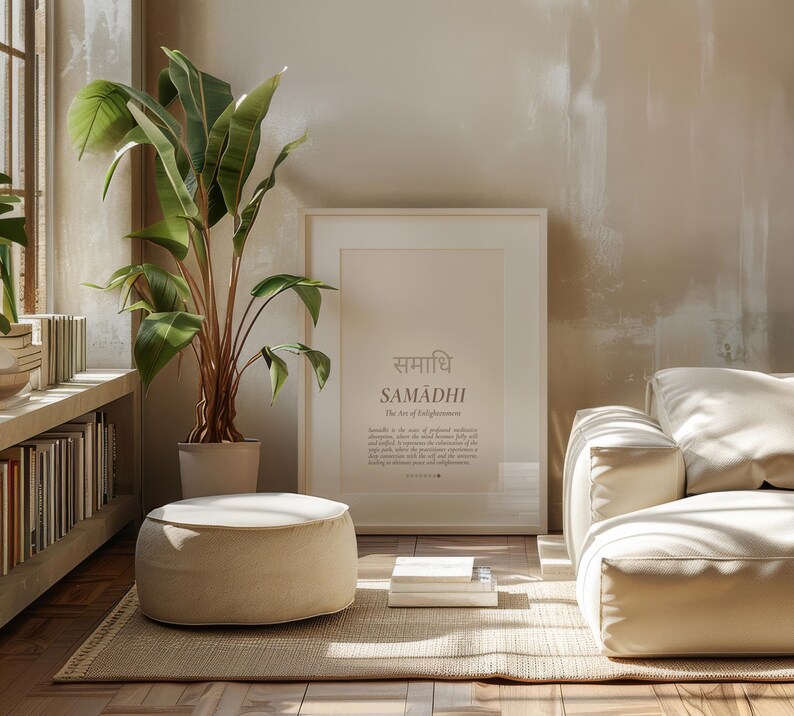 Samadhi Poster, Yoga Sutra, Enlightenment, the 8 Limbs of Yoga ...