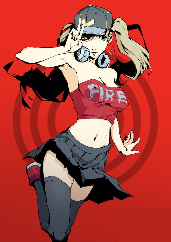 Persona 5 Ann Takamaki Peace Etsy