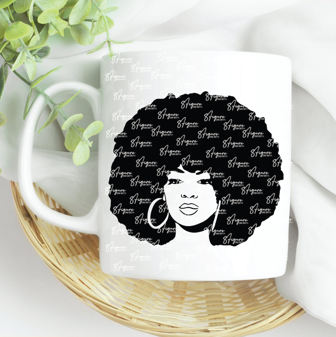 Jazzi Decal| African American Woman Decal| Bling Mug Decal| Beautiful ...