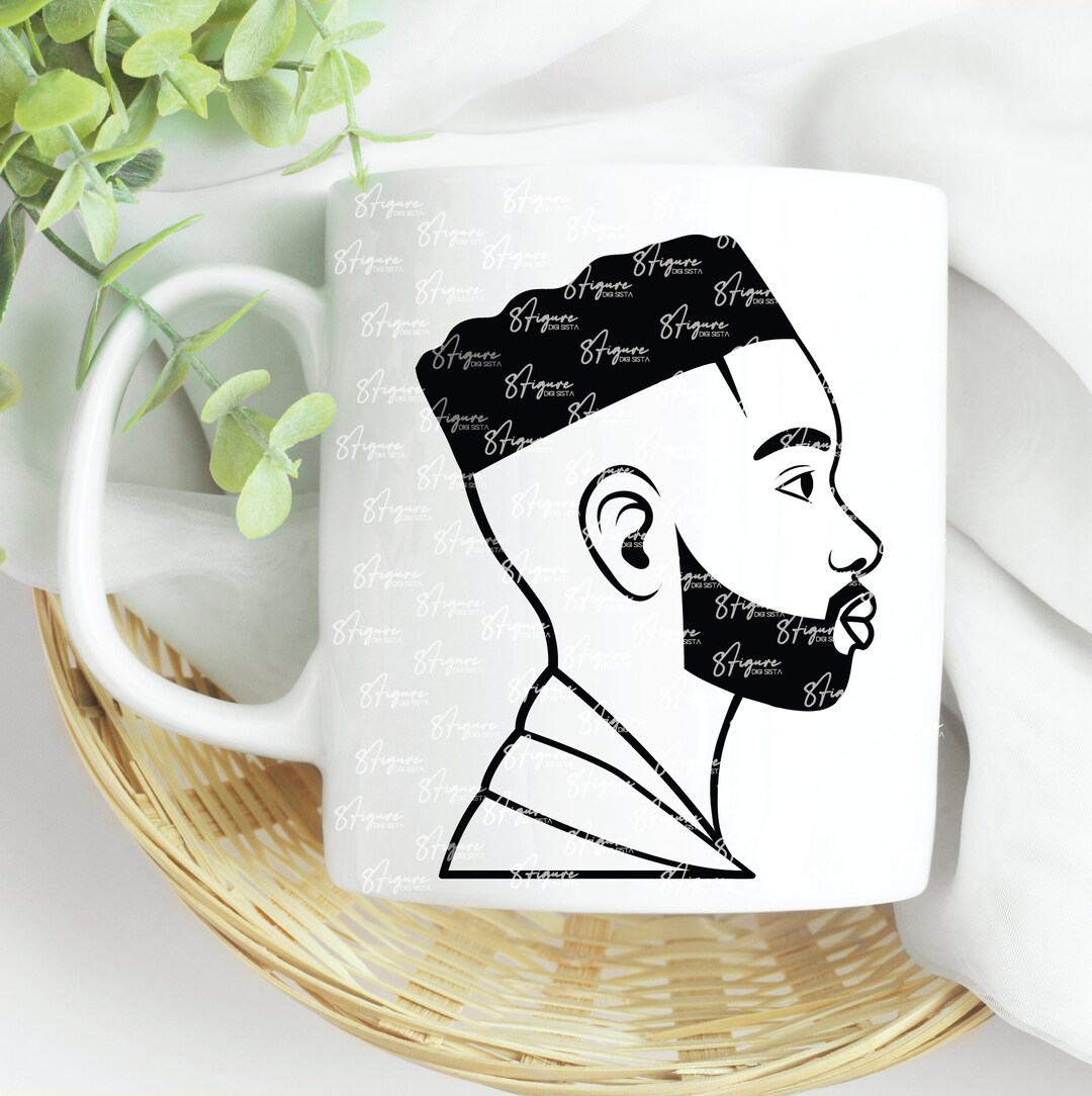 Steven Decal| African American Man Decal| Bling Mug Decal| Handsome ...