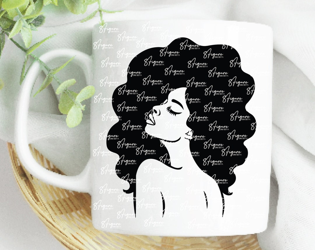 Emily Decal| African American Woman Decal| Bling Mug Decal| Black Woman ...