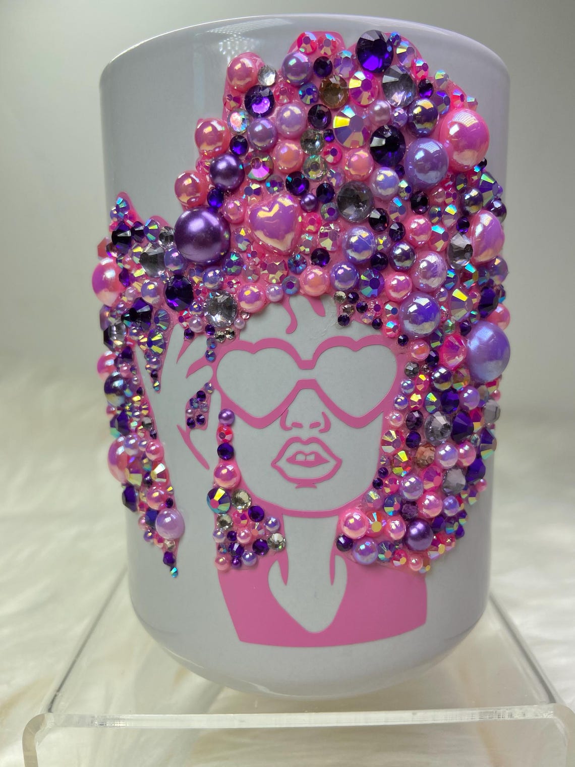 Darcy- Beautiful African American Woman Bling Mug| Custom Bedazzled Mug ...