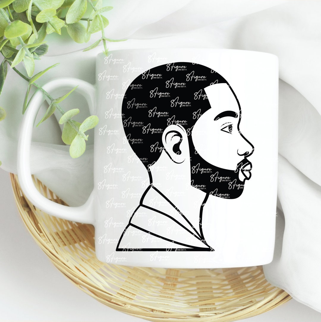 Derrick Decal| African American Man Decal| Bling Mug Decal| Handsome ...