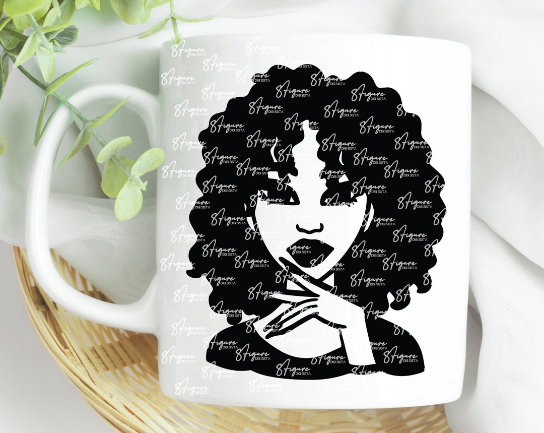 Heather Decal| African American Woman Decal Bling Mug Decal| Beautiful ...