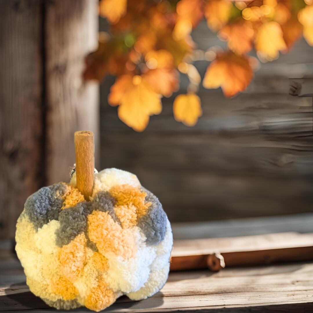 Chunky Yarn Multi Color Pumpkin - Etsy