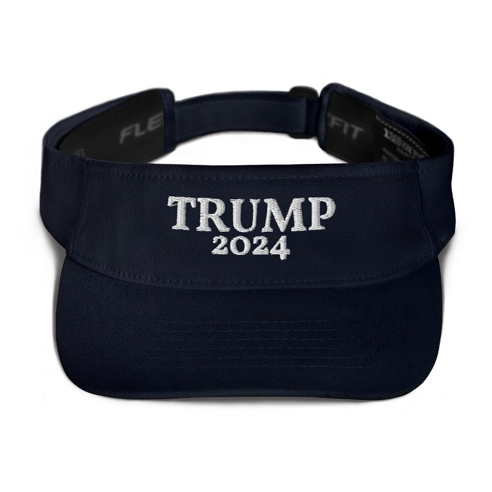 TRUMP 2024 Embroidered Visor Hat Cap - Etsy