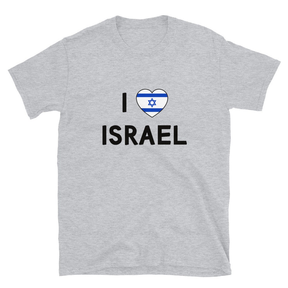 I Love Israel Israeli Flag Heart Pro-israel Zionist T-shirt - Etsy