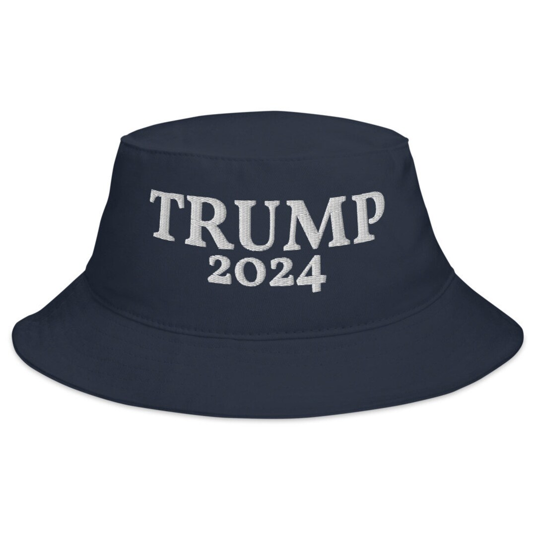 TRUMP 2024 Embroidered Bucket Hat - Etsy