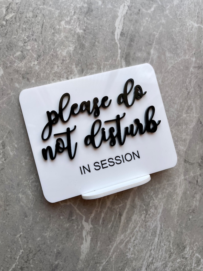 Please Do Not Disturb Sign for Desk Door Work From Home Privacy Sign ...
