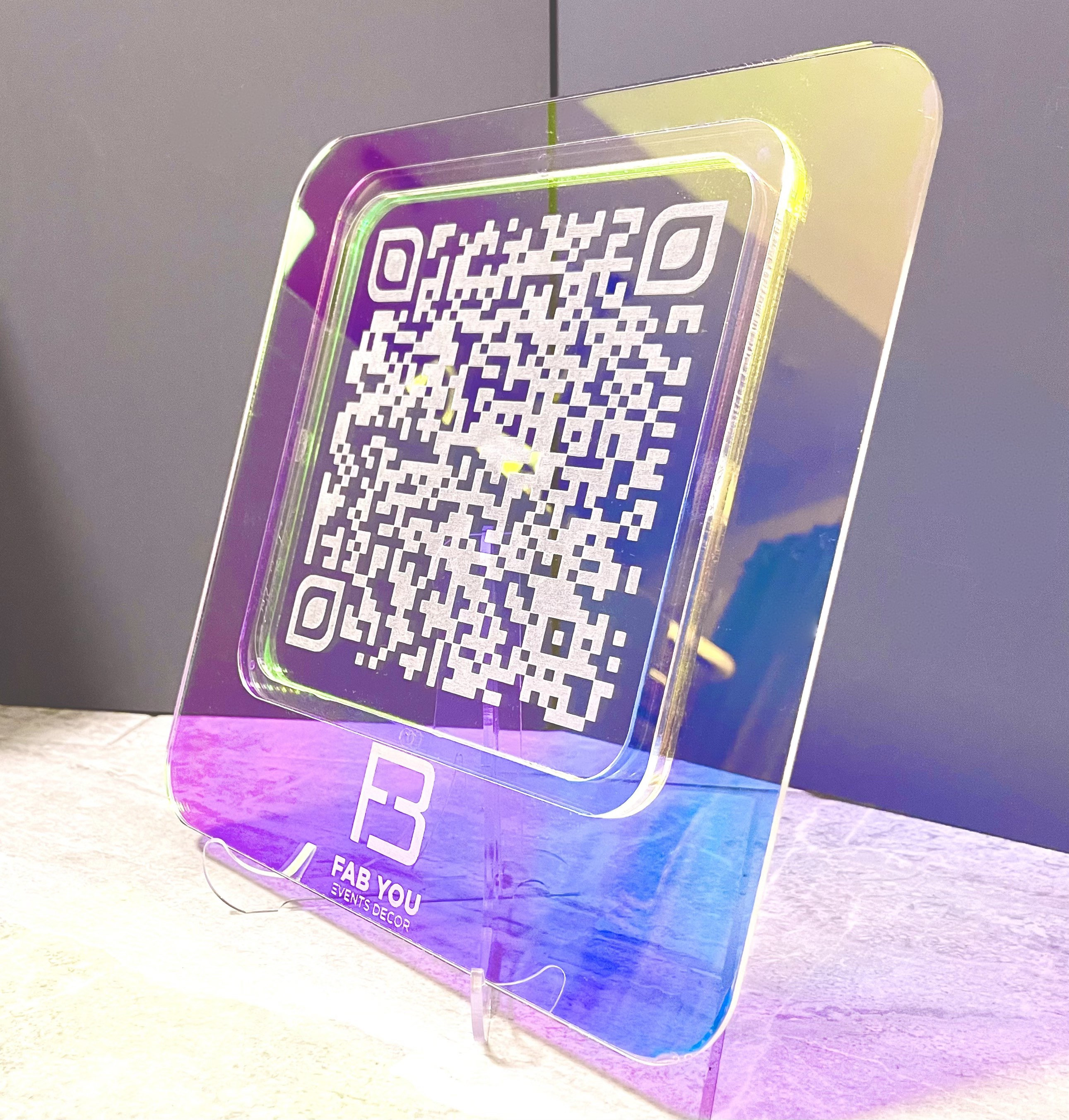 QR Code Display Sign for Business Social Media Restaurant - Etsy