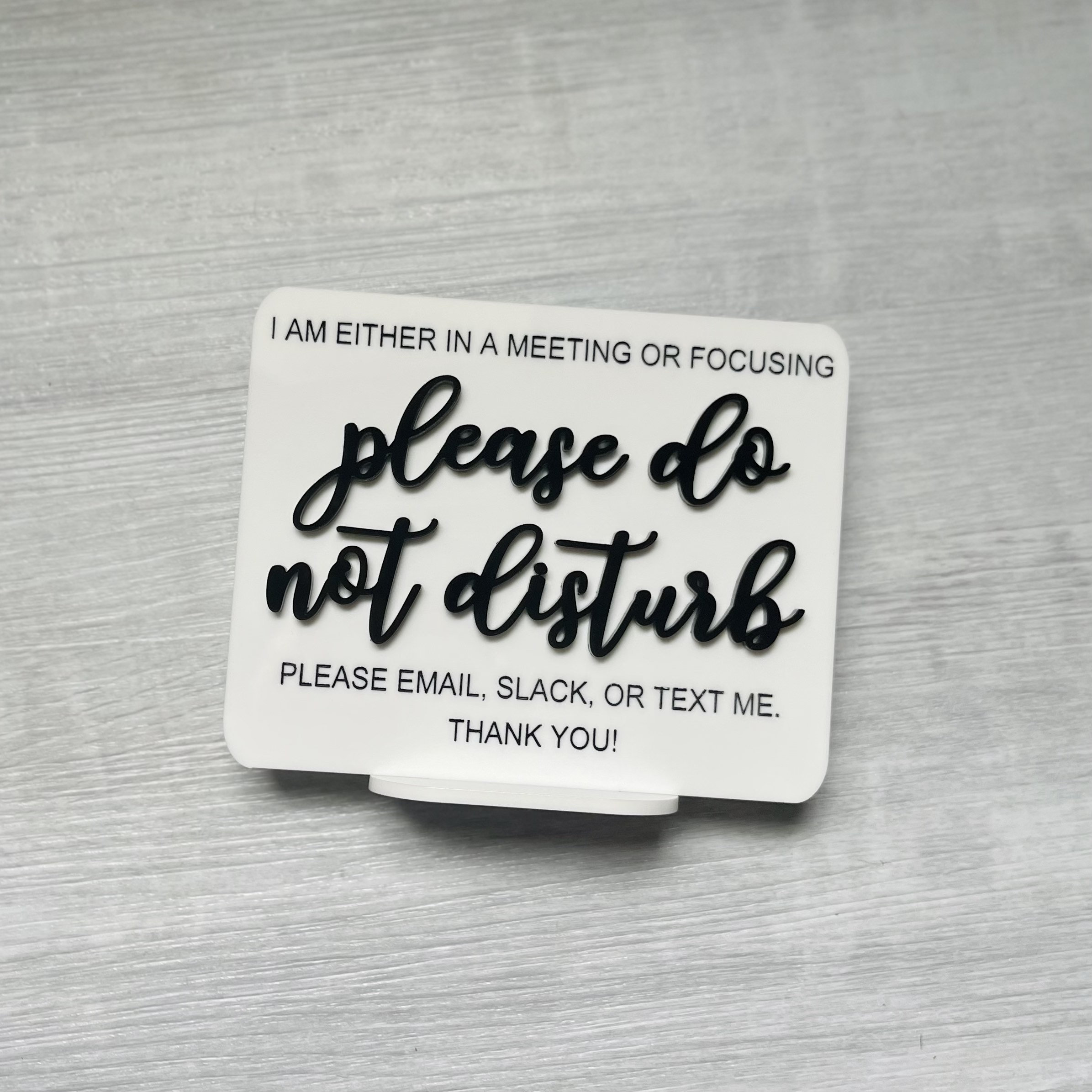 Please Do Not Disturb Sign for Desk Door Work From Home - Etsy