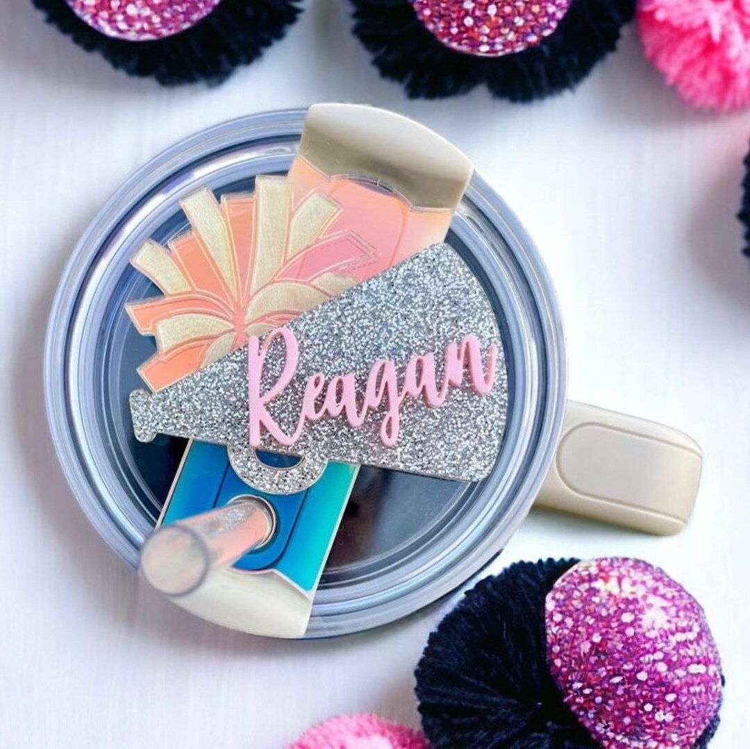 Cheerleading Stanley Name Plate Lid Topper Cup Accessories ...
