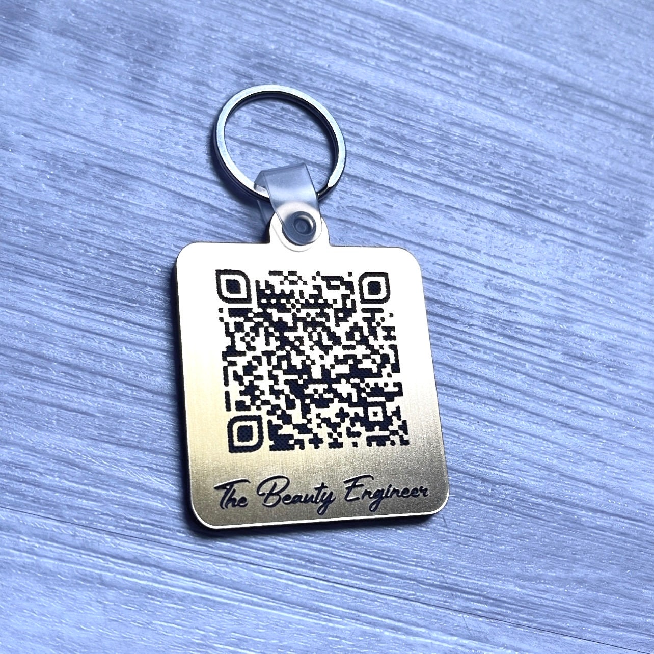 Scannable QR Code Keychain 3D Acrylic QR Code Scan to Pay Keychain ...