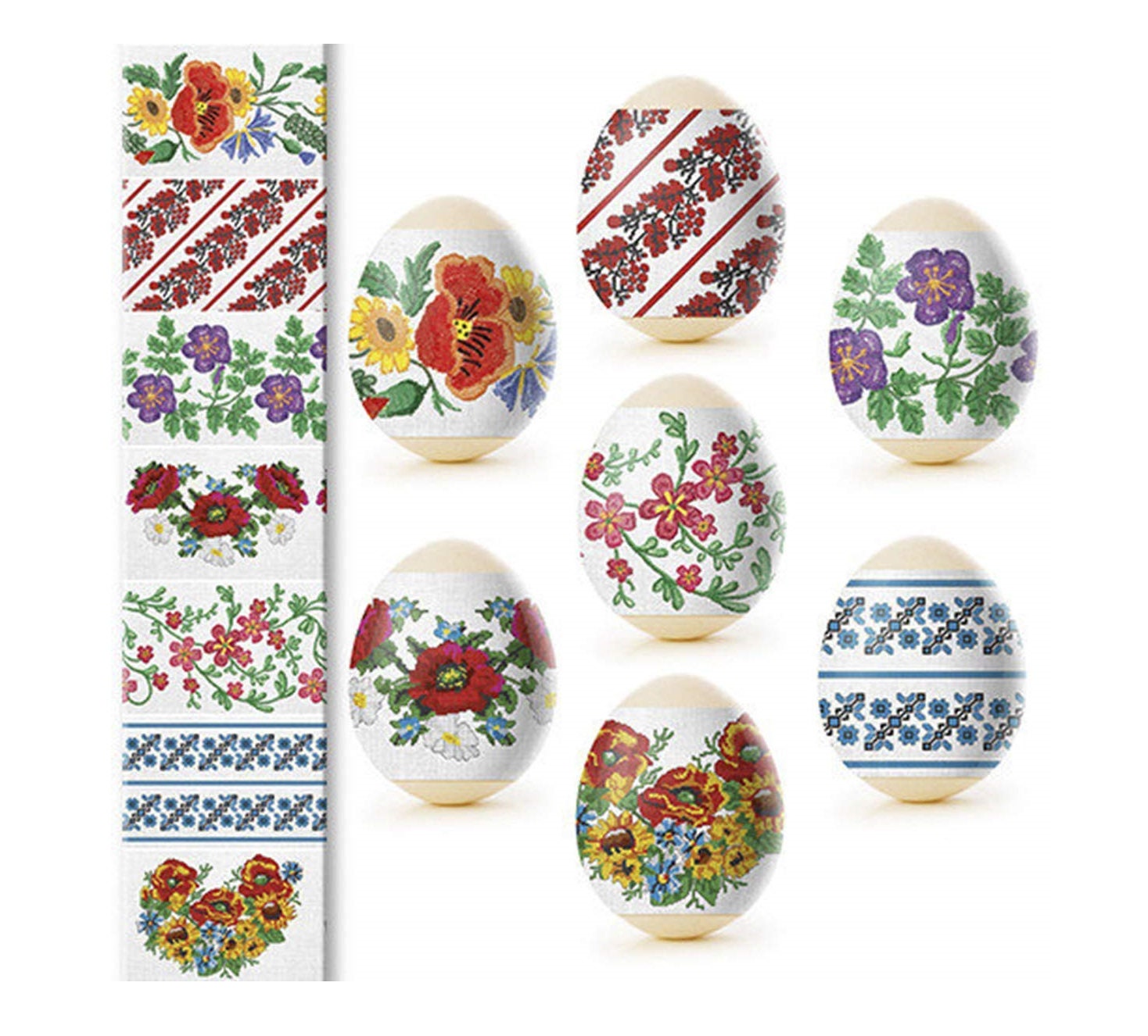 Easter eggs shrink wrap sleeves for 7 embroidery designs Eggs | Etsy