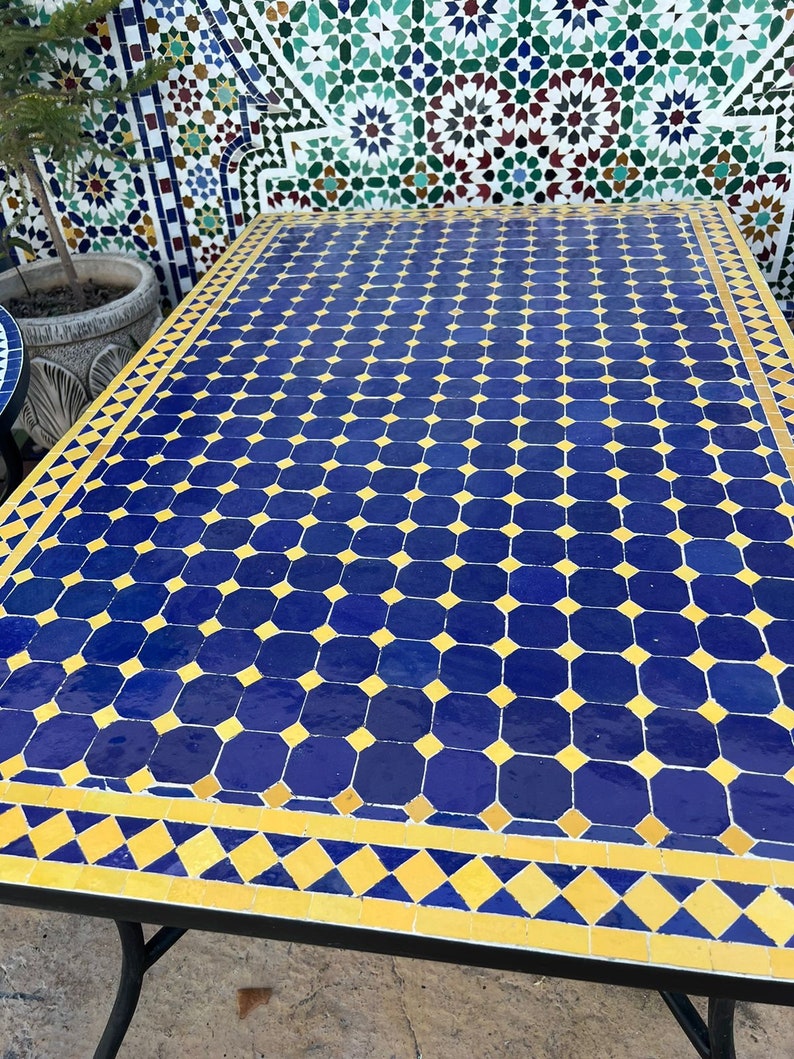 Handmade Moroccan Mosaic Bistro Table: Indoor/outdoor Decor - Etsy
