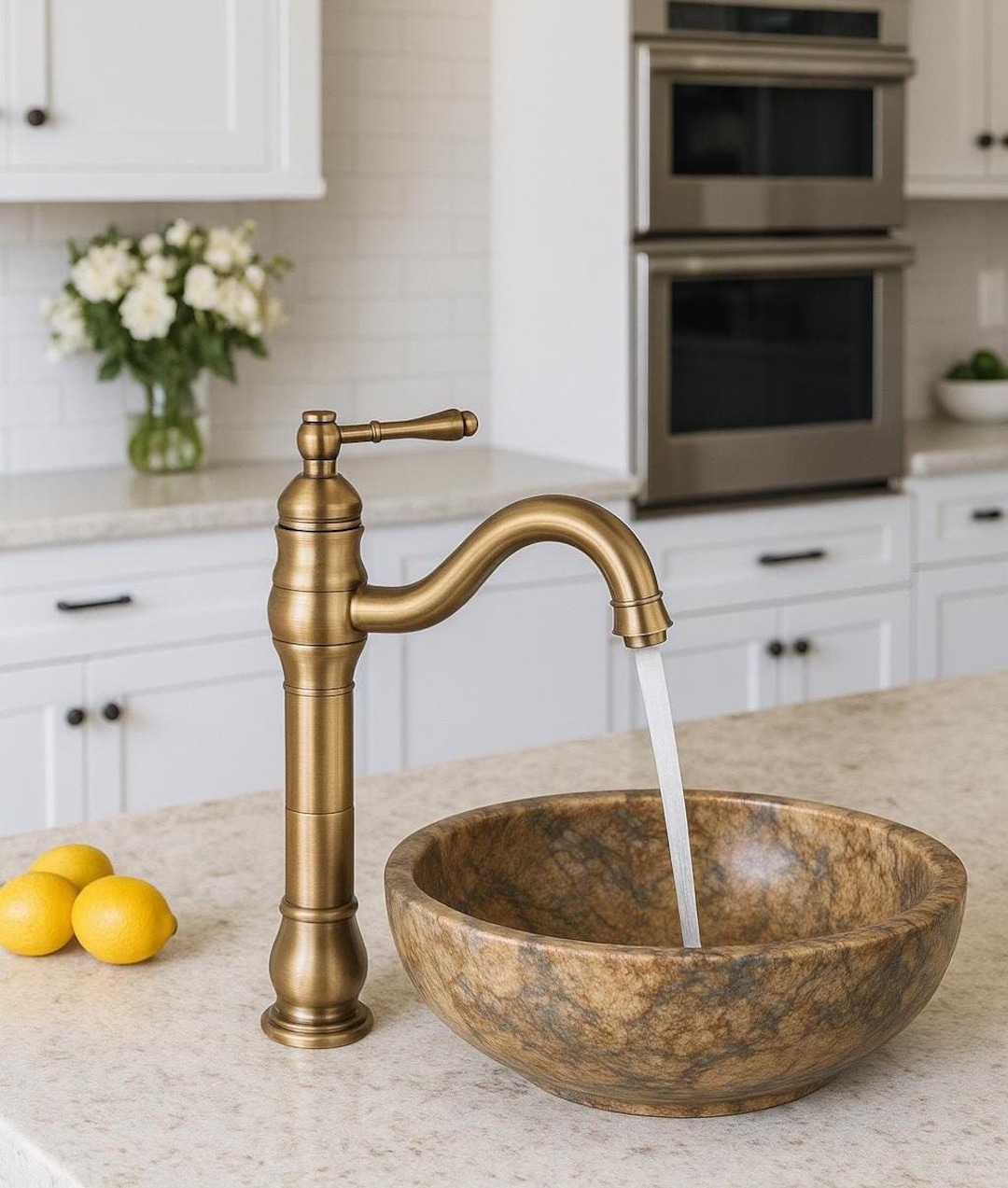 Antique Brass Bar Sink Faucet: Vintage Rustic Vessel Sink Mixer - Etsy
